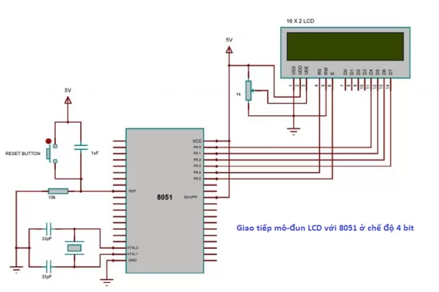 Giao tiếp màn hình LCD 16x2 với 8051